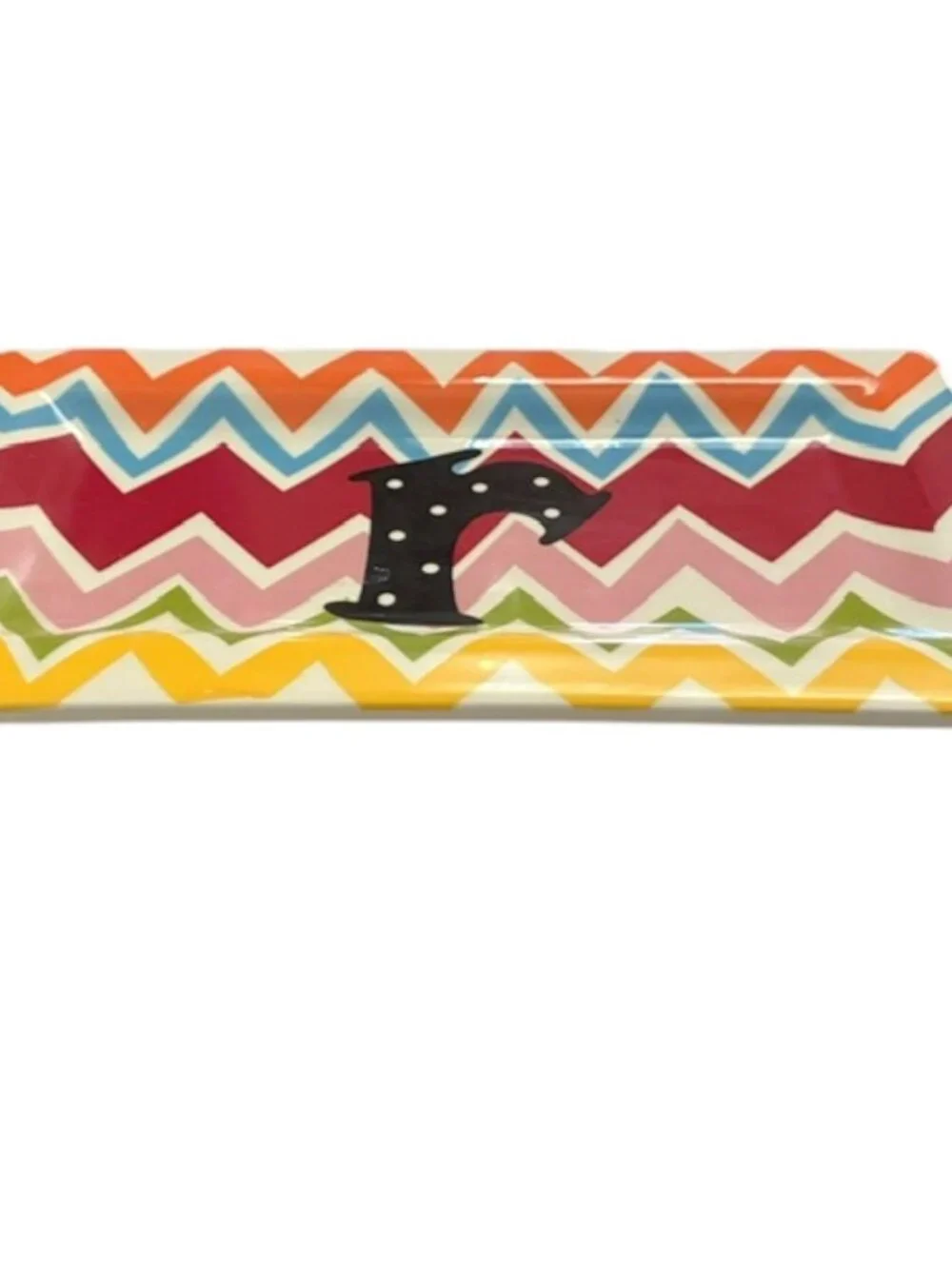 Coton Colors | Accents | Coton Colors Monogram R Initial Ceramic Tray ...